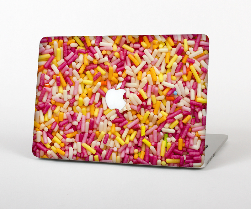 The Orange and Pink Candy Sprinkles Skin Set for the Apple MacBook Pro ...
