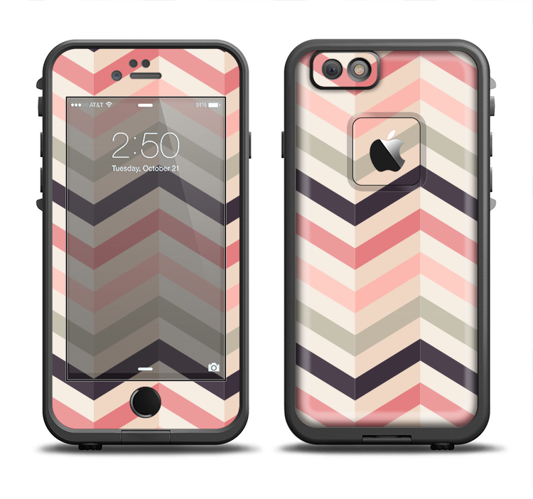 the pink-tan-black zigzag pattern Apple iPhone 6/6s Plus LifeProof Fre ...