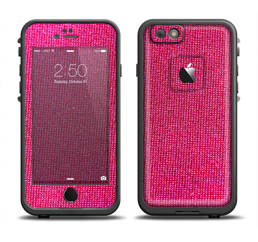the pink fabric Apple iPhone 6/6s Plus LifeProof Fre Case Skin Set ...