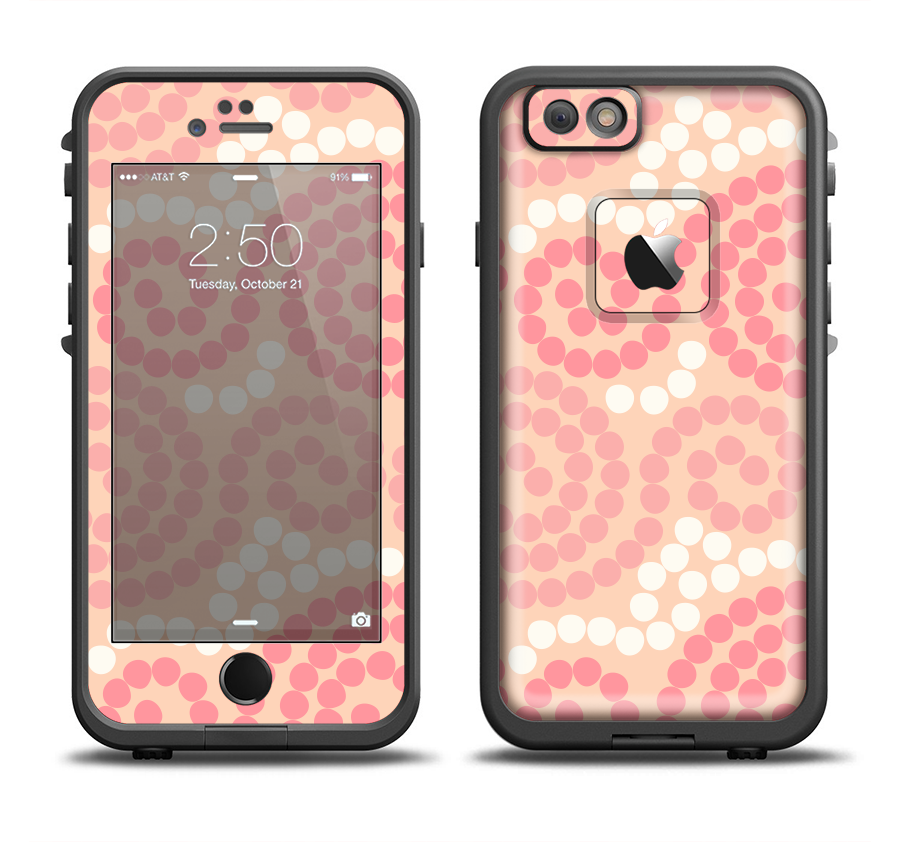 the pink spiral polka dots Apple iPhone 6/6s Plus LifeProof Fre Case ...