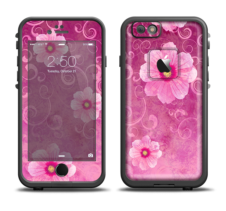 the pink vintage flowers with swirls Apple iPhone 6/6s Plus LifeProof ...