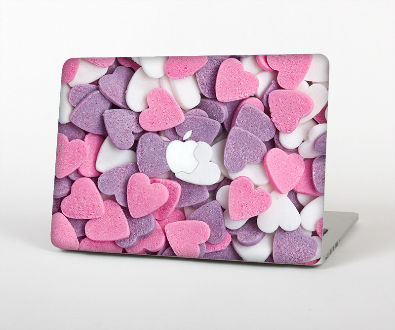 The Pink and Purple Candy Hearts Skin Set for the Apple MacBook Pro 15 ...
