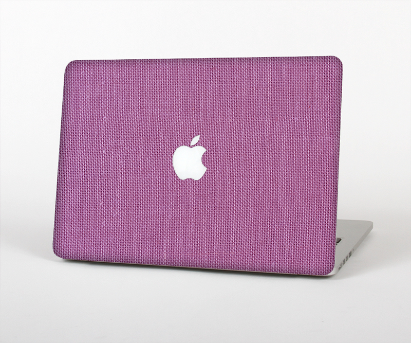 The Purple Fabric Texture Skin Set for the Apple MacBook Pro 15" with ...