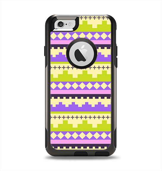 The Purple & Green Tribal Ethic Geometric Pattern Apple iPhone 6 Otter ...