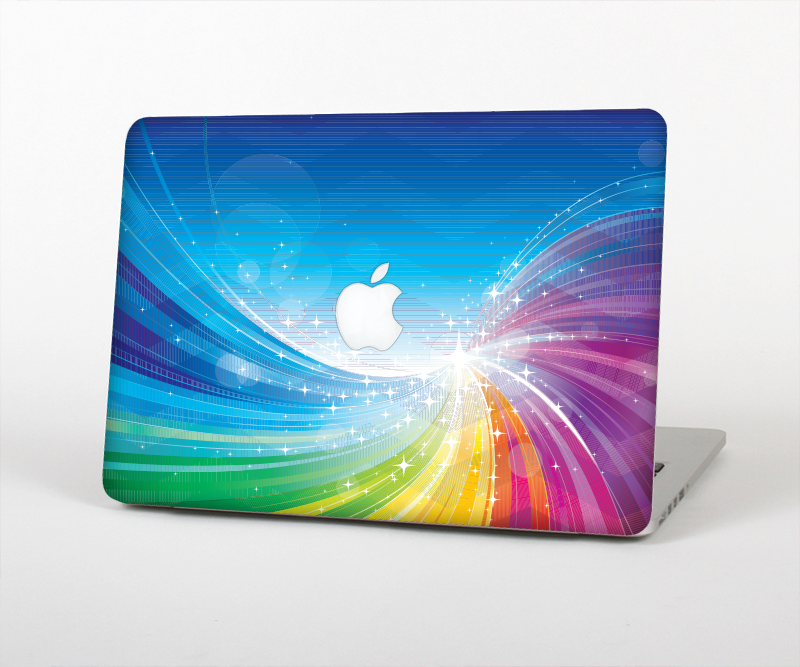 The Rainbow Hd Waves Skin Set for the Apple MacBook Pro 15" with Retin ...