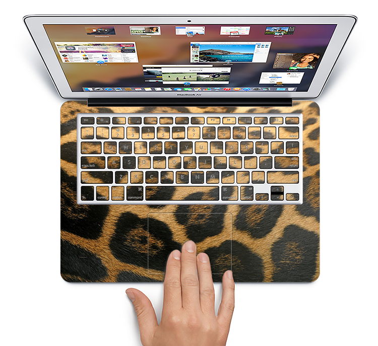 The Real Thin Vector Leopard Print Skin Set for the Apple MacBook Pro ...