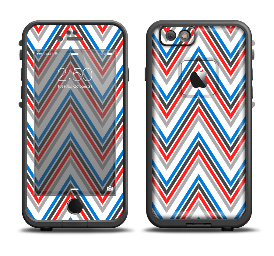 the red-white-blue sharp chevron pattern Apple iPhone 6/6s Plus ...