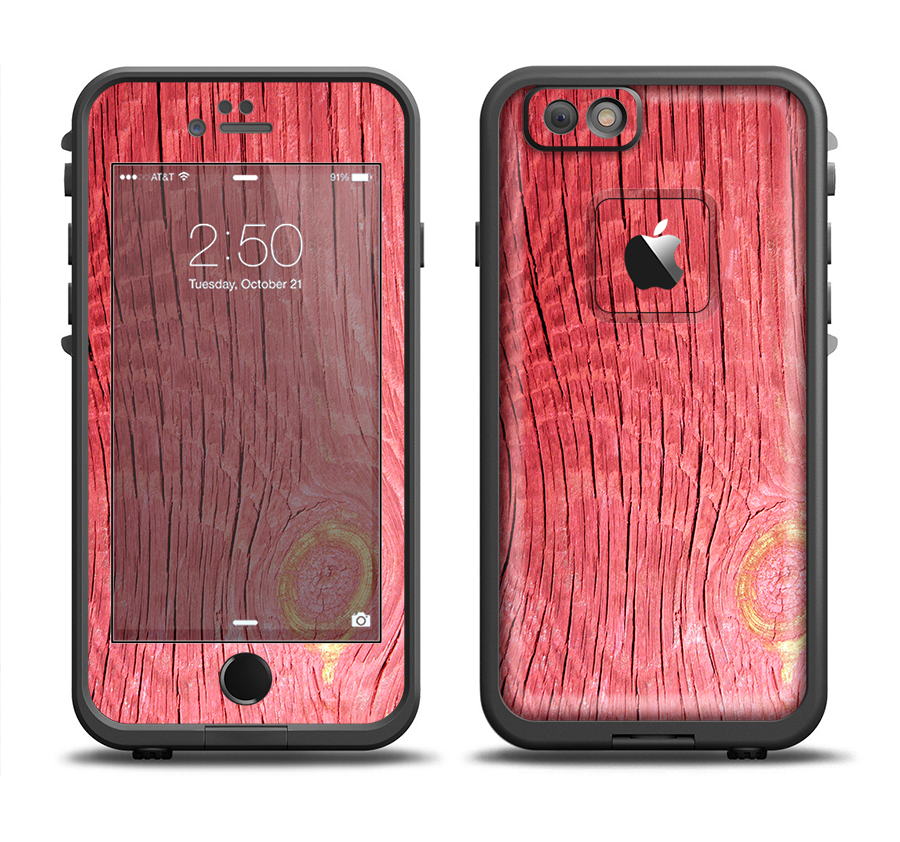 the red-wood with yellow knot Apple iPhone 6/6s Plus LifeProof Fre Case ...