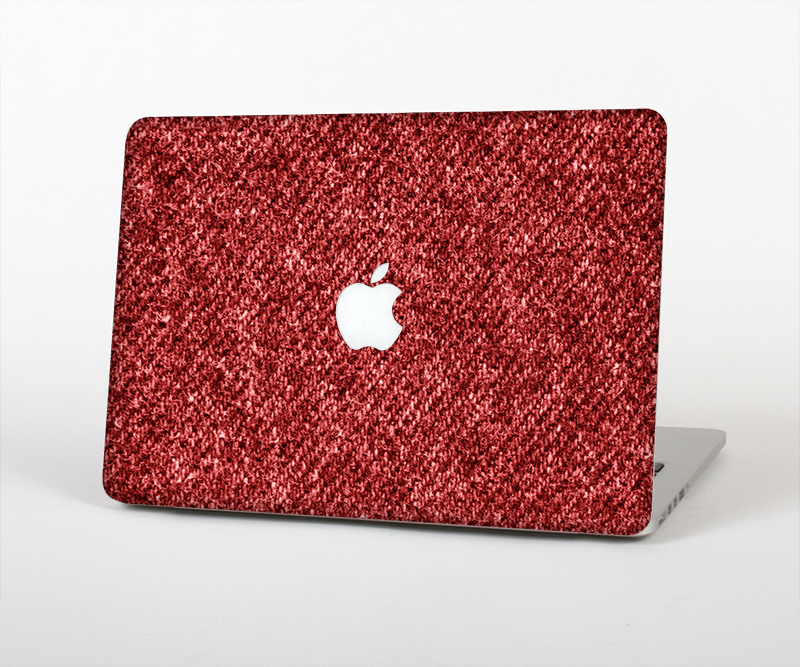 The Red Fabric Skin Set for the Apple MacBook Pro 15" with Retina Disp ...