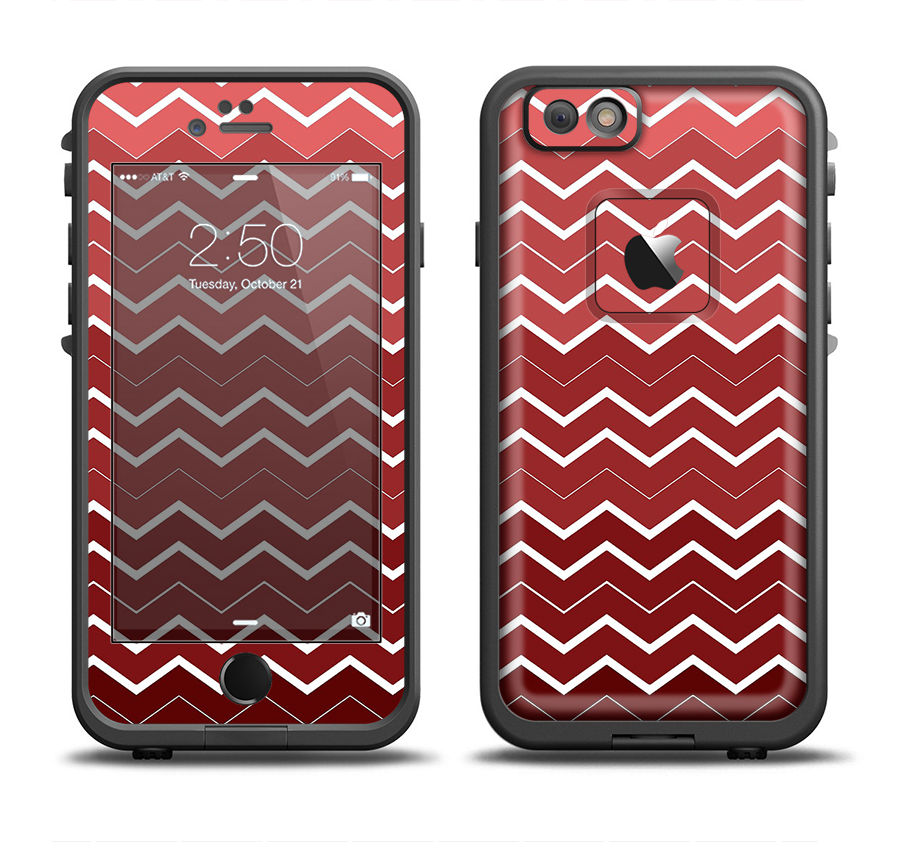 the red gradient layered chevron Apple iPhone 6/6s Plus LifeProof Fre ...
