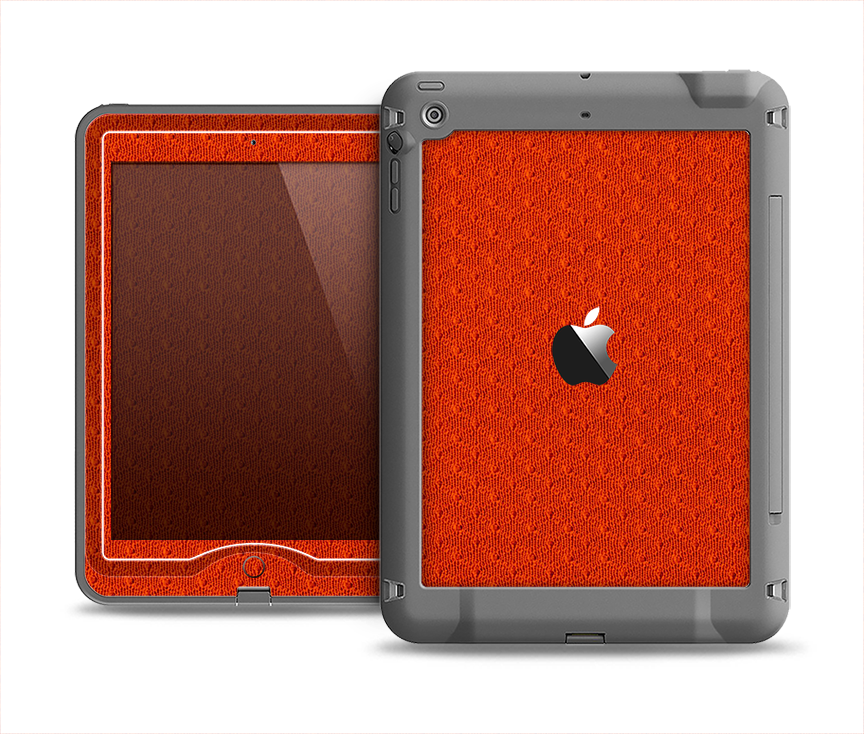 The Red Jersey Texture Apple iPad Air LifeProof Nuud Case Skin Set ...