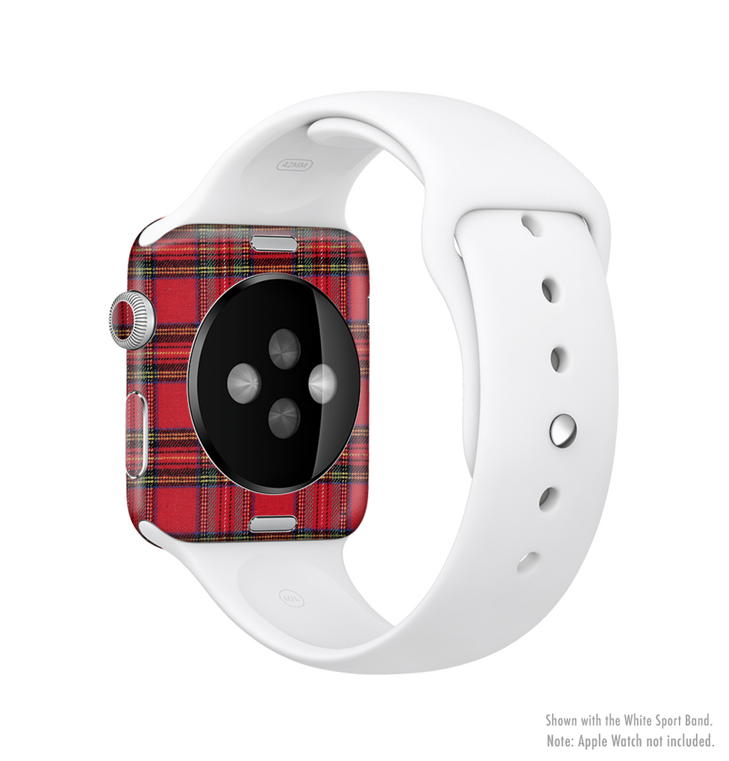 The Red Stuart Tartan Plaid Fabric Pattern Full Body Skin Set for the ...