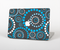 The Retro Blue Circle-Dotted Pattern Skin Set for the Apple MacBook Pr ...