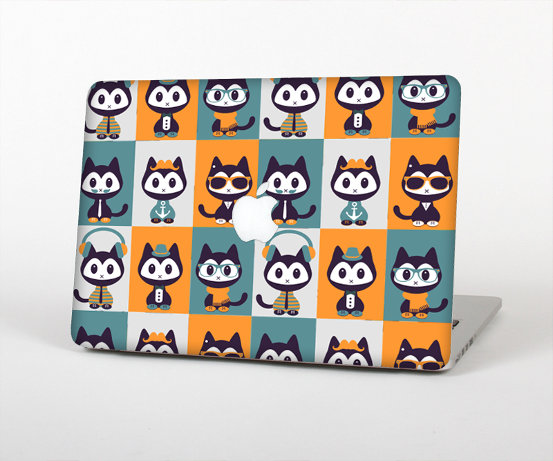 The Retro Cats with Accessories Skin Set for the Apple MacBook Pro 15 ...