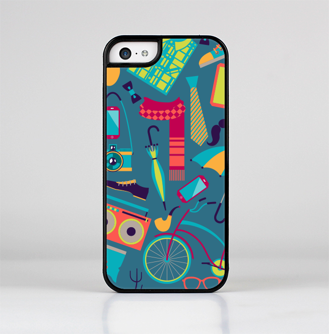 The Retro Colorful Hipster Pattern V2 Skin-Sert for the Apple iPhone 5 ...