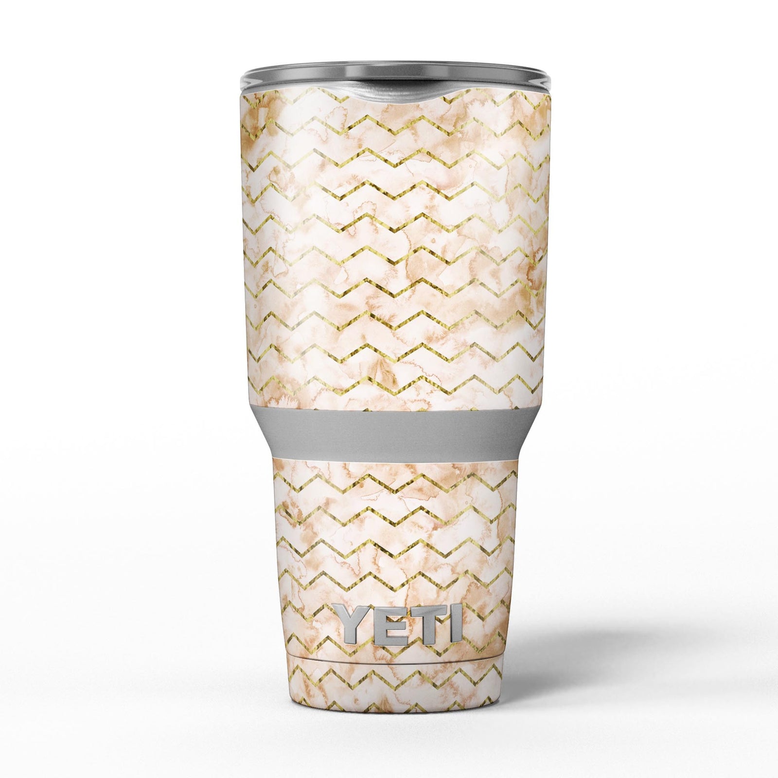 The Rustic Brown and Tan Chevron Pattern - Skin Decal Vinyl Wrap Kit c ...