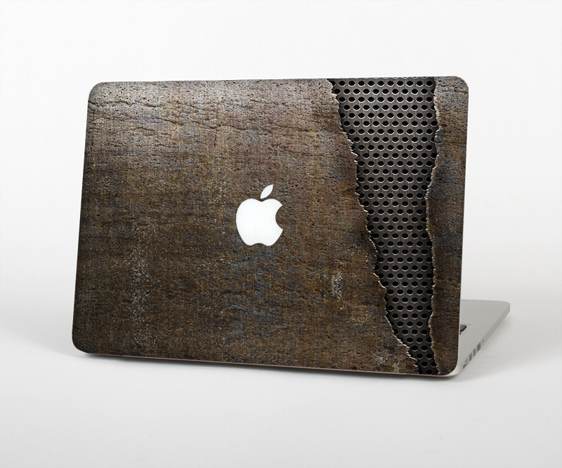 The Rustic Peeled Metal Skin Set for the Apple MacBook Pro 15" with Re ...