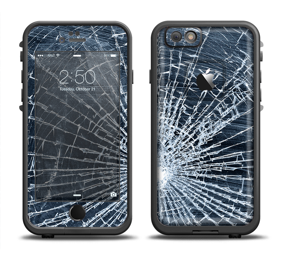 the shattered glass Apple iPhone 6/6s Plus LifeProof Fre Case Skin Set ...