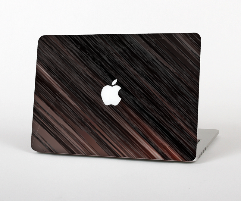 The Shiny Brown Highlighted Line-Surface Skin Set for the Apple MacBoo ...