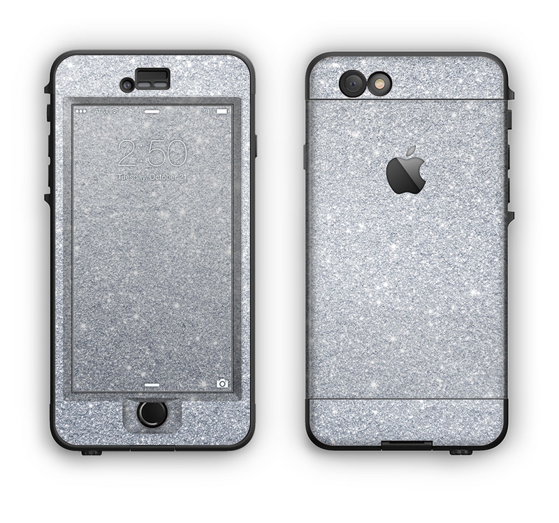 The Silver Sparkly Glitter Ultra Metallic Apple iPhone 6 LifeProof Nuu ...