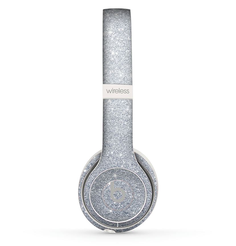 The Silver Sparkly Glitter Ultra Metallic Skin Set for the Beats by Dr ...