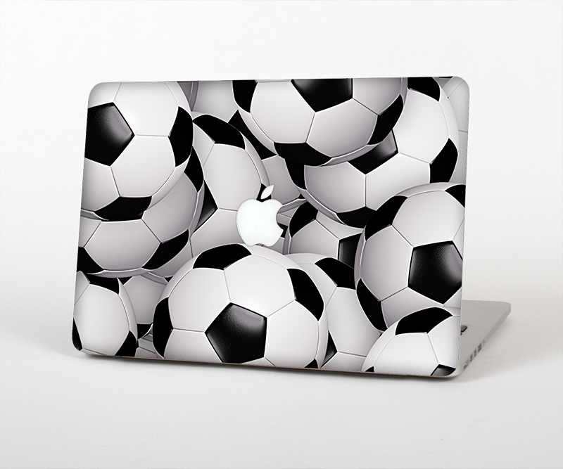 The Soccer Ball Overlay Skin Set for the Apple MacBook Pro 15" with Re ...