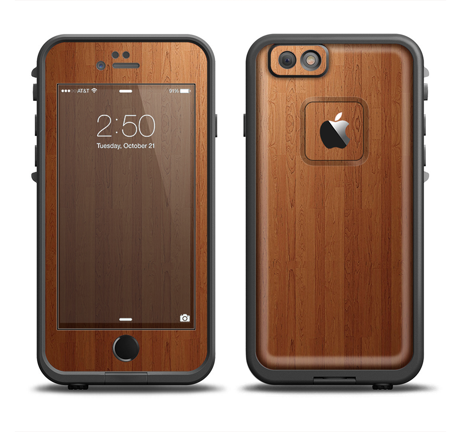 the straight woodgrain Apple iPhone 6/6s Plus LifeProof Fre Case Skin ...
