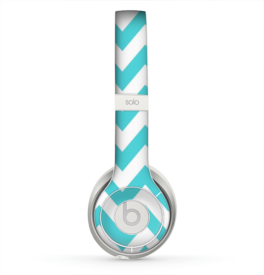 The Subtle Blue & White Chevron Pattern Skin for the Beats by Dre Solo ...