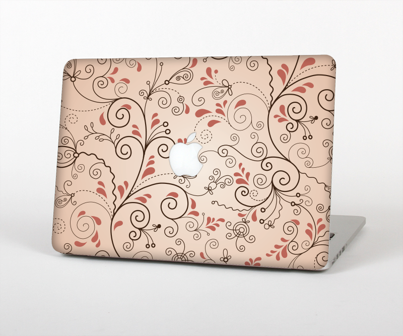 The Subtle Pinks Laced Design Skin Set for the Apple MacBook Pro 15" w ...