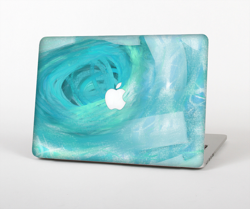 The Subtle Teal Watercolor Skin Set for the Apple MacBook Pro 15" with ...