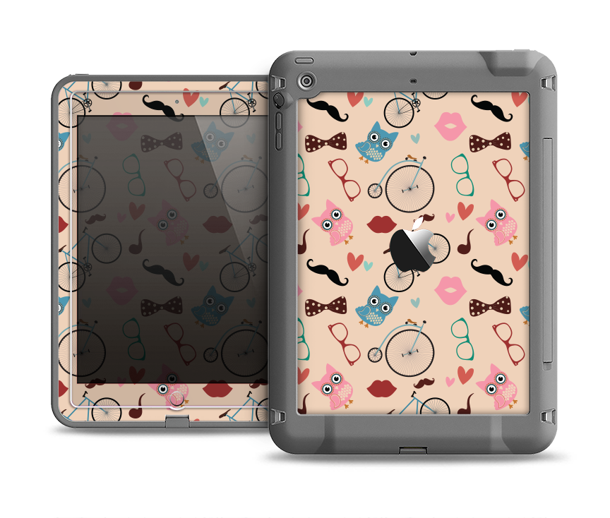 The Tan Colorful Hipster Icons Apple iPad Air LifeProof Fre Case Skin ...