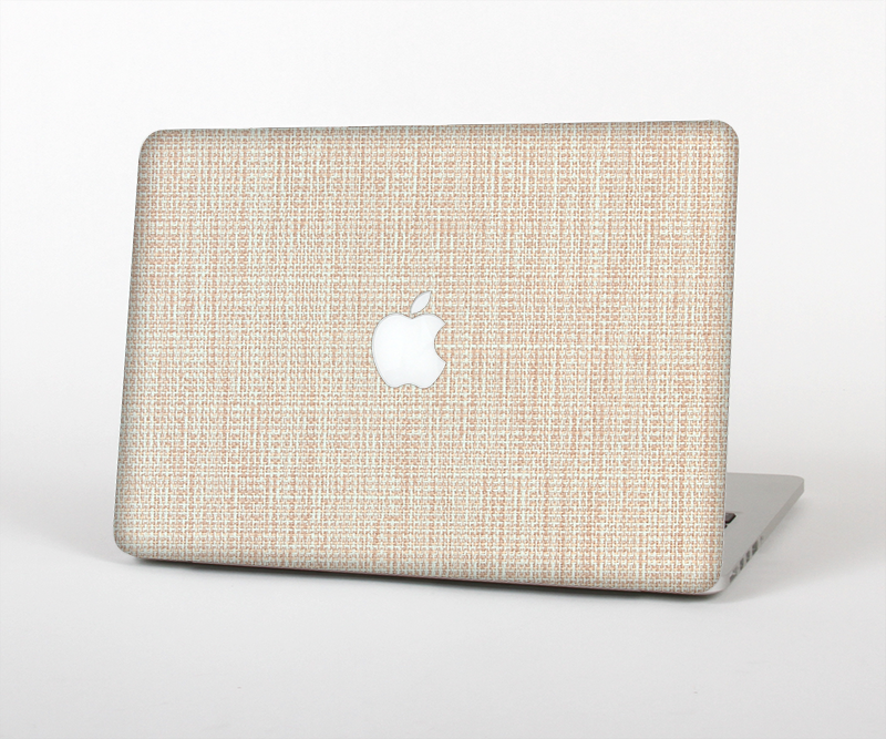The Tan Woven Fabric Pattern Skin Set for the Apple MacBook Pro 15" wi ...