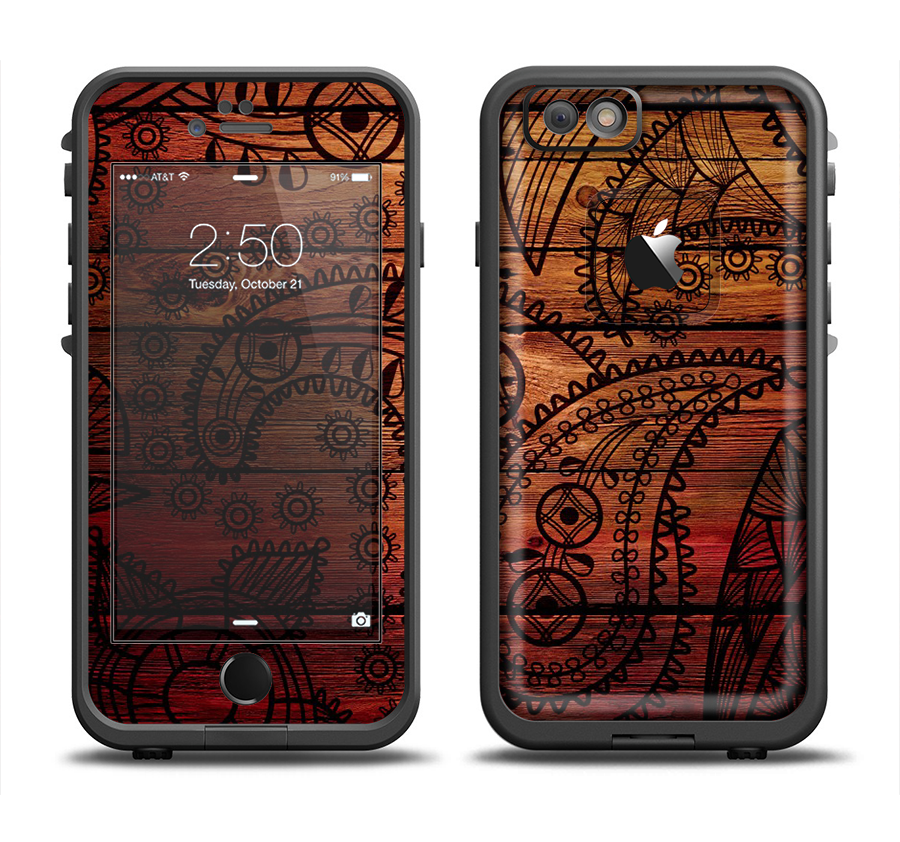 the tattooed woodgrain Apple iPhone 6/6s Plus LifeProof Fre Case Skin ...