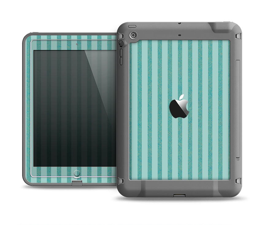 The Teal Vintage Stripe Pattern v7 Apple iPad Air LifeProof Fre Case S ...