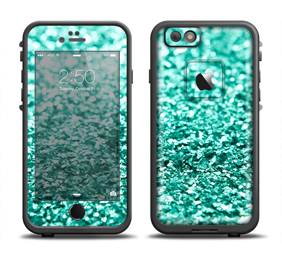 the Aqua green glimmer Apple iPhone 6/6s Plus LifeProof Fre Case Skin ...