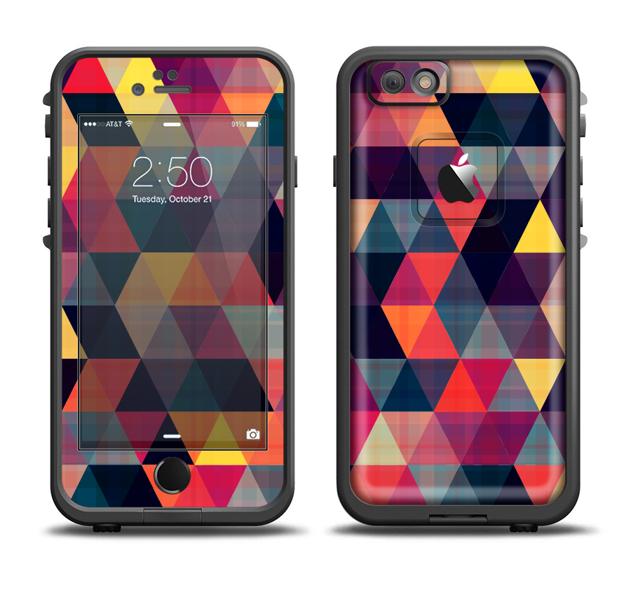 the triangular abstract vibrant colored pattern Apple iPhone 6/6s Plus ...