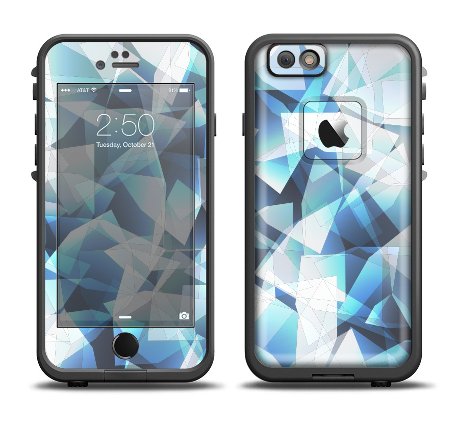 the vector abstract shaped blue overlay v3 Apple iPhone 6/6s Plus ...