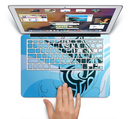 The Vector Blue Abstract Fish Skin Set for the Apple MacBook Pro 15" w ...