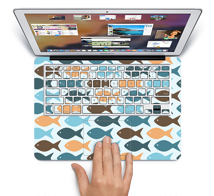 The Vector Fishies V1 Skin Set for the Apple MacBook Pro 15" with Reti ...