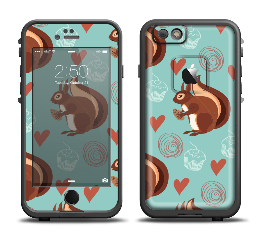 the vector love nuts squirrel Apple iPhone 6/6s Plus LifeProof Fre Case ...