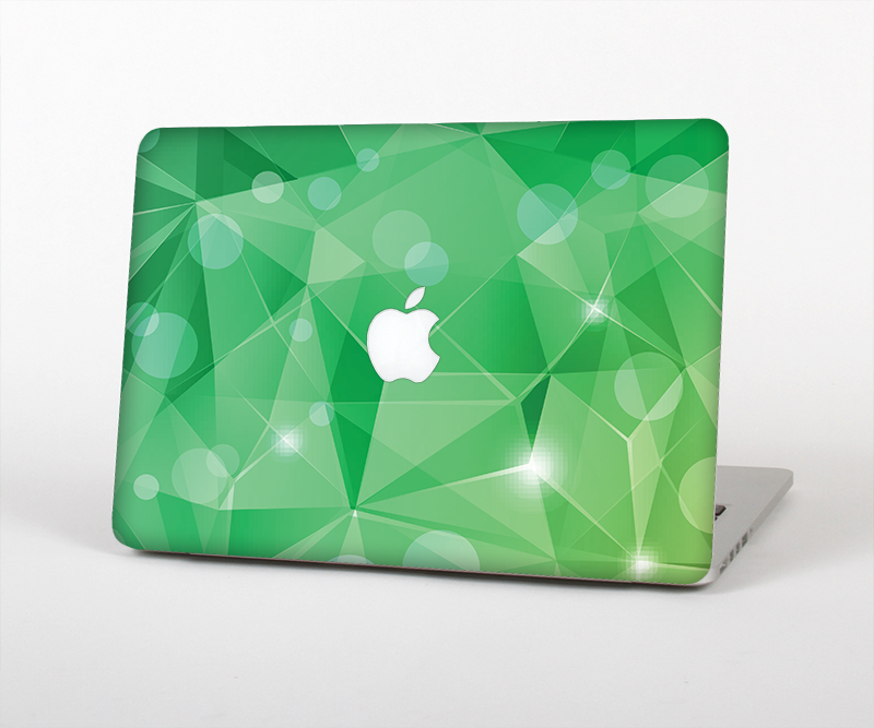 The Vector Shiny Green Crystal Pattern Skin Set for the Apple MacBook ...