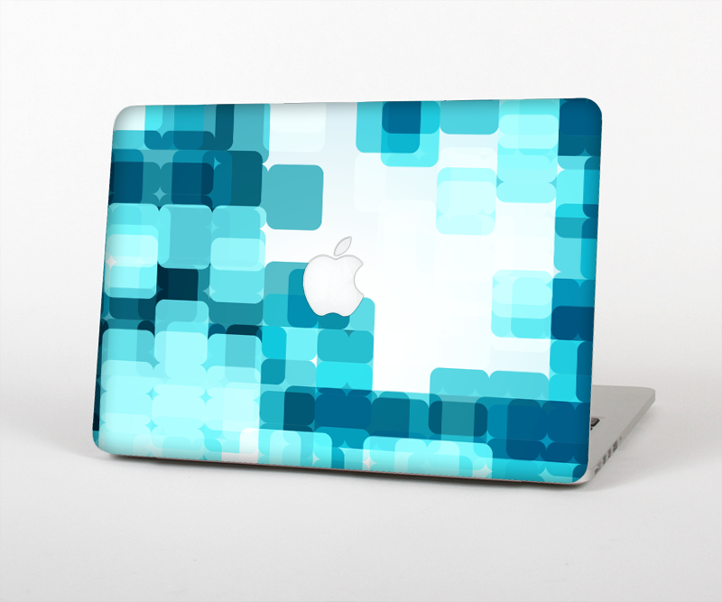 The Vibrant Blue HD Blocks Skin Set for the Apple MacBook Pro 15" with ...