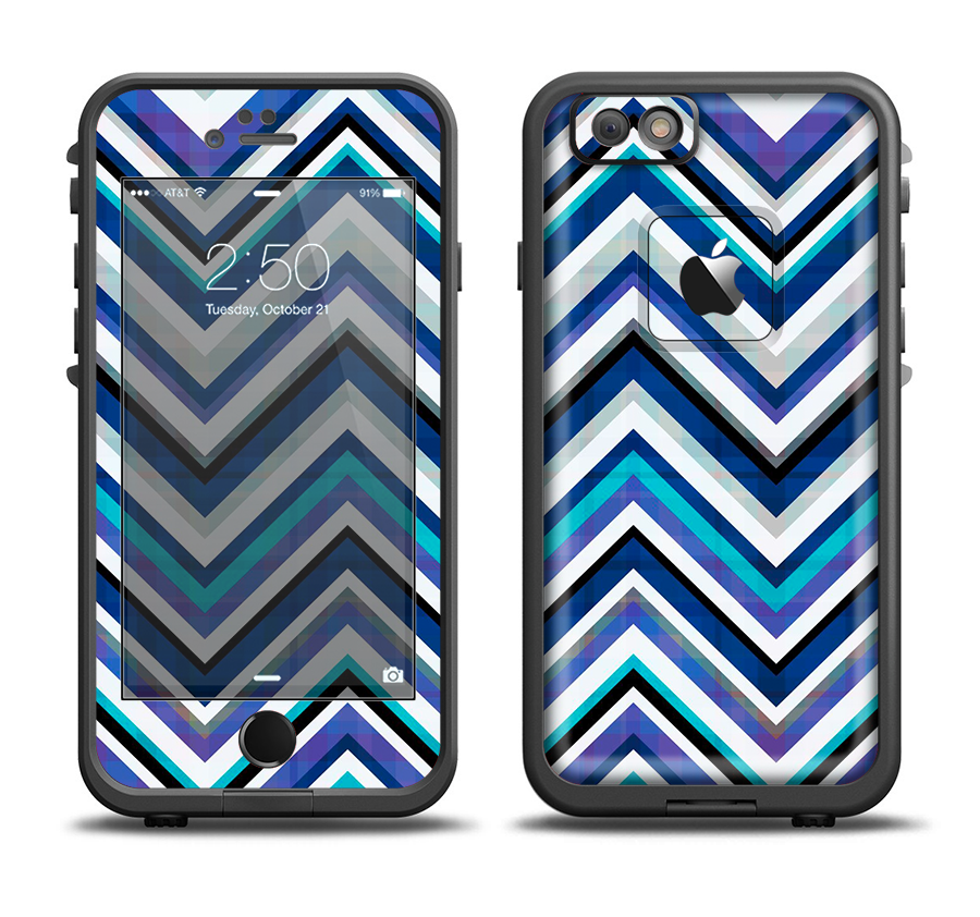 the vibrant blue sharp chevron Apple iPhone 6/6s Plus LifeProof Fre ...