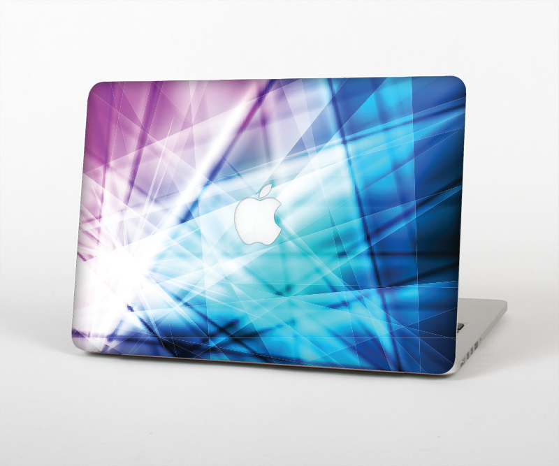The Vibrant Blue and Pink HD Shards Skin Set for the Apple MacBook Pro ...