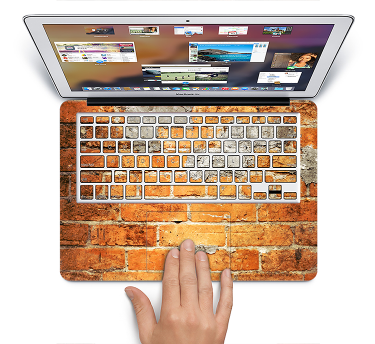The Vibrant Brick Wall Skin Set for the Apple MacBook Pro 15" with Ret ...