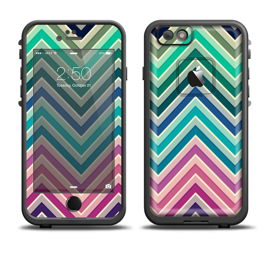 the vibrant colored chevron layered v4 Apple iPhone 6/6s Plus LifeProof ...