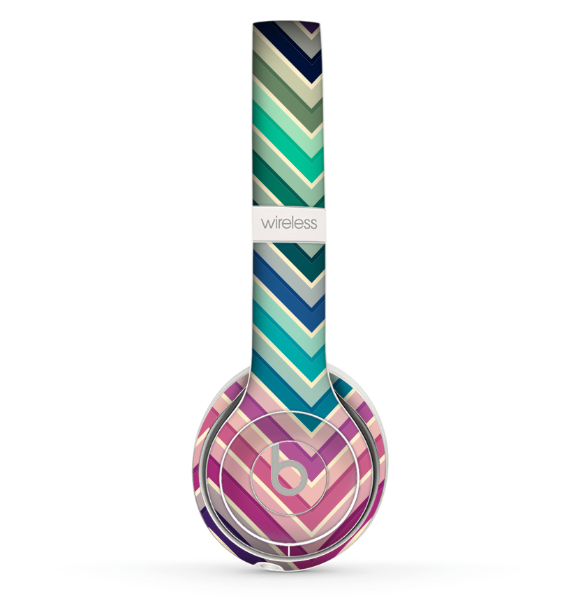 The Vibrant Colored Chevron Layered V4 Skin Set for the Beats by Dre S ...