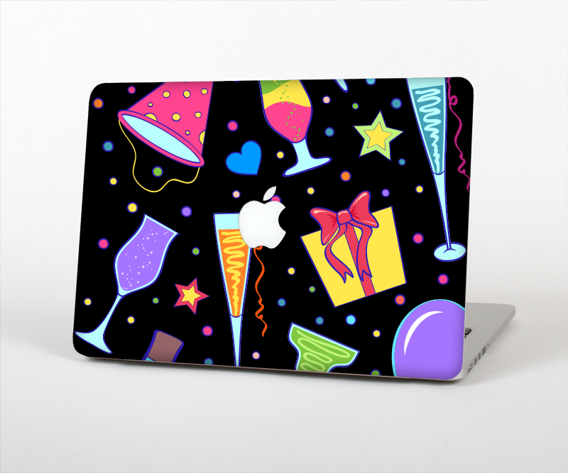 The Vibrant Colored Cocktail Party Skin Set for the Apple MacBook Pro ...