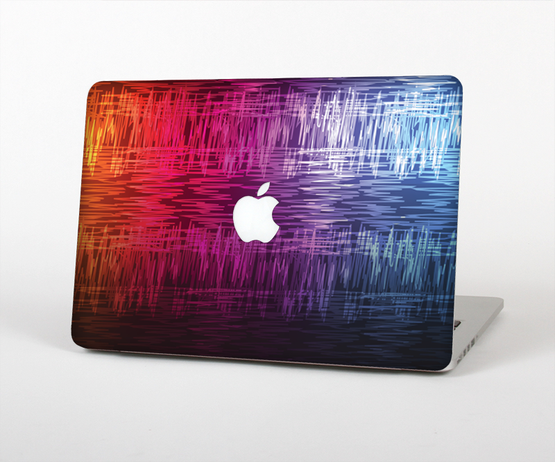 The Vibrant Colored Lined Surface Skin Set for the Apple MacBook Pro 1 ...