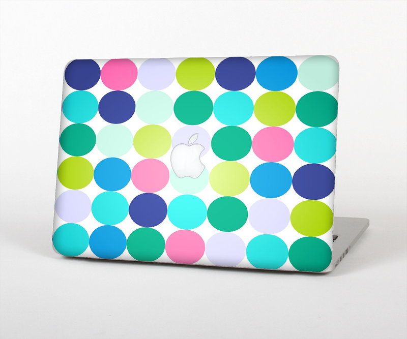 The Vibrant Colored Polka Dot V2 Skin Set for the Apple MacBook Pro 15 ...
